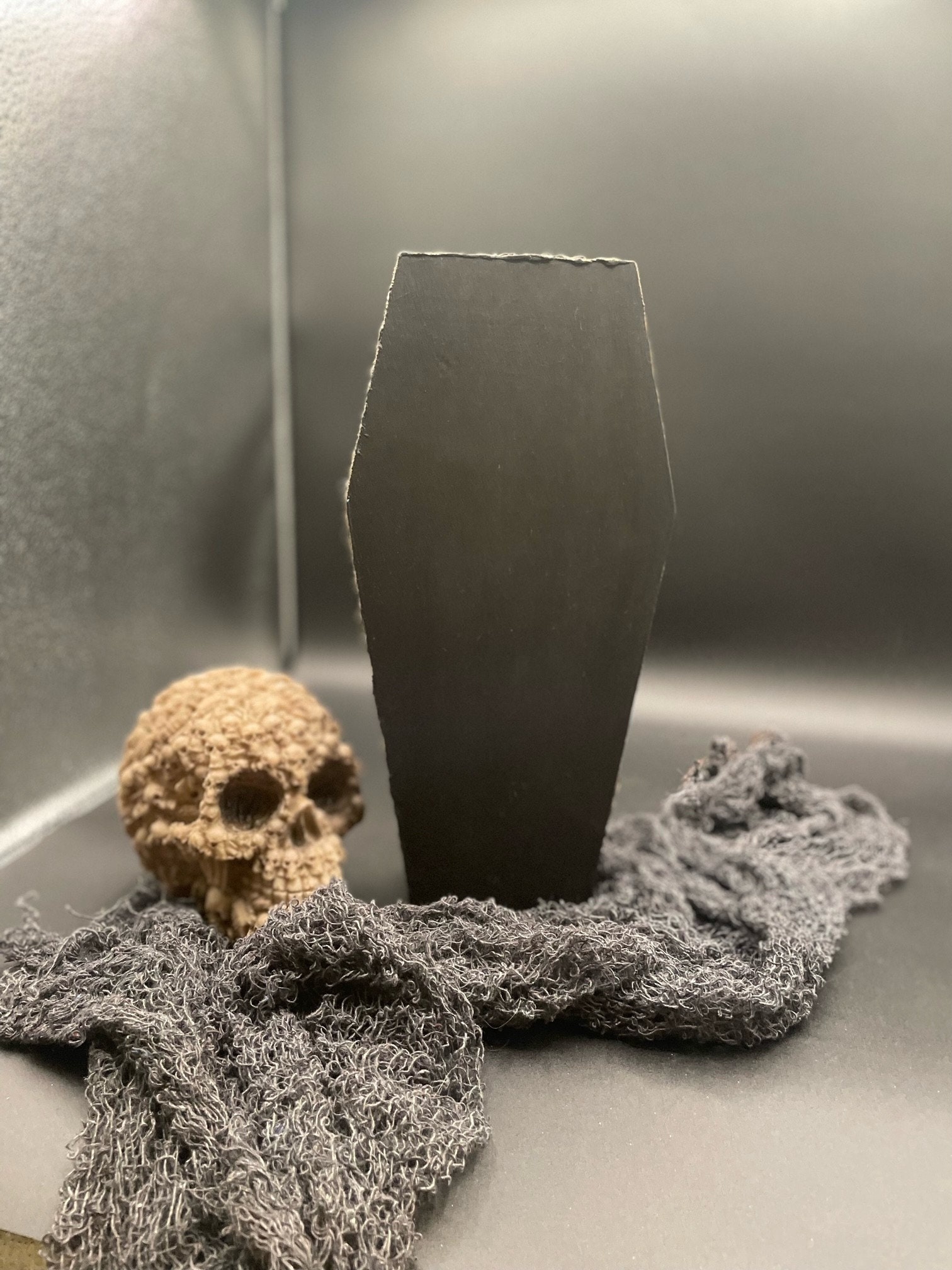 Skull and Snake Coffin, Bats, Skeleton, Creepy - Etsy