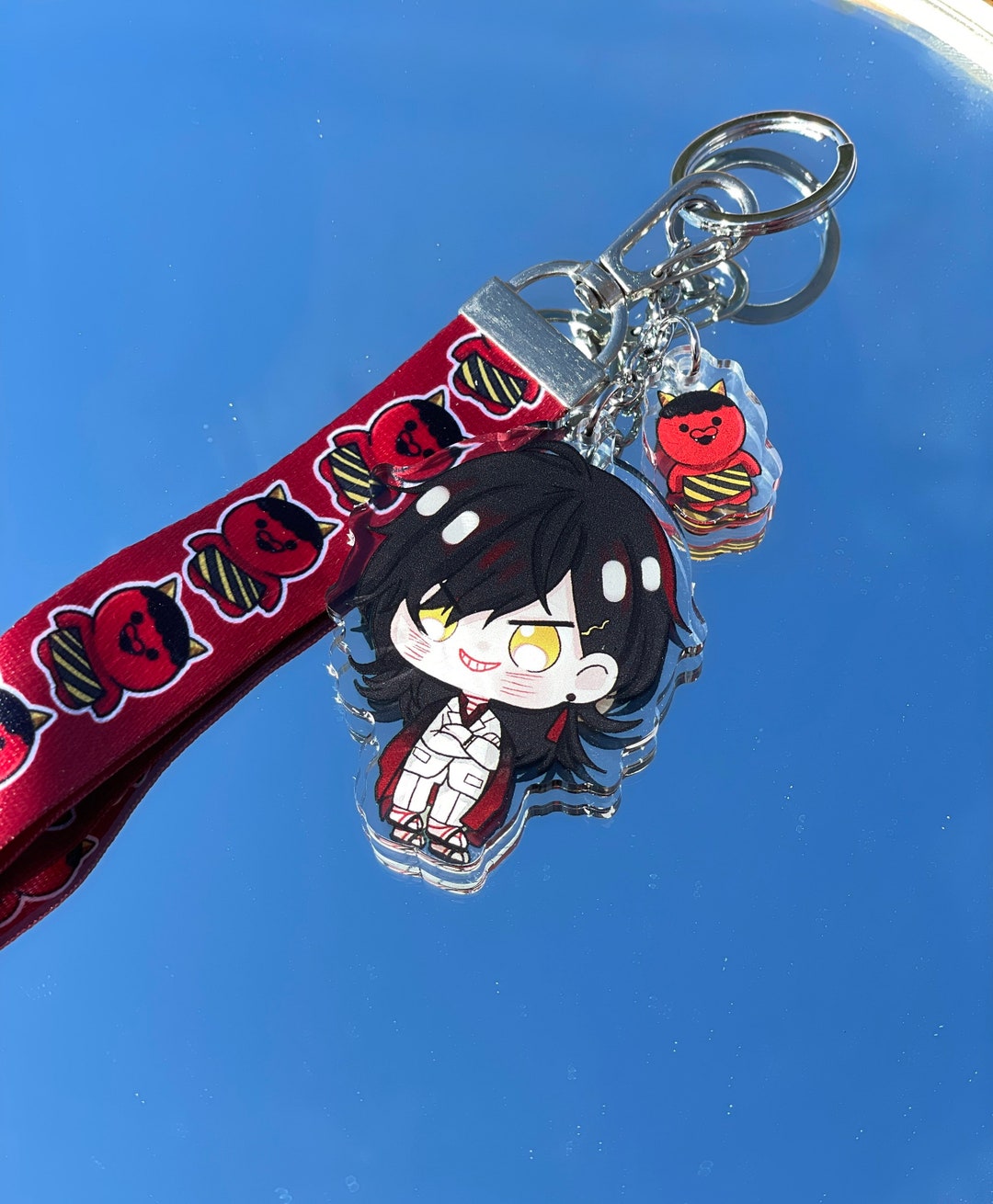 Luxiem Chibi Keychain Nijisanji Ike Eveland Vox Akuma Shu - Etsy