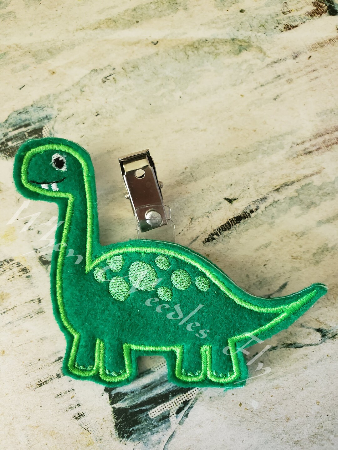 Machine Embroidery Applique Brontosaurus - Etsy