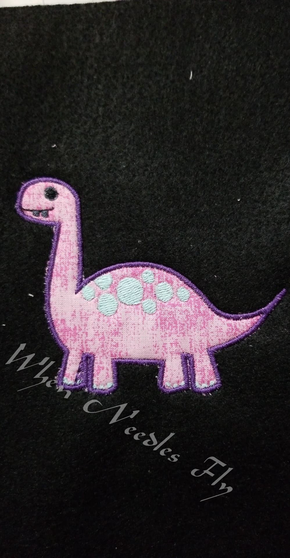 Machine Embroidery Applique Brontosaurus - Etsy