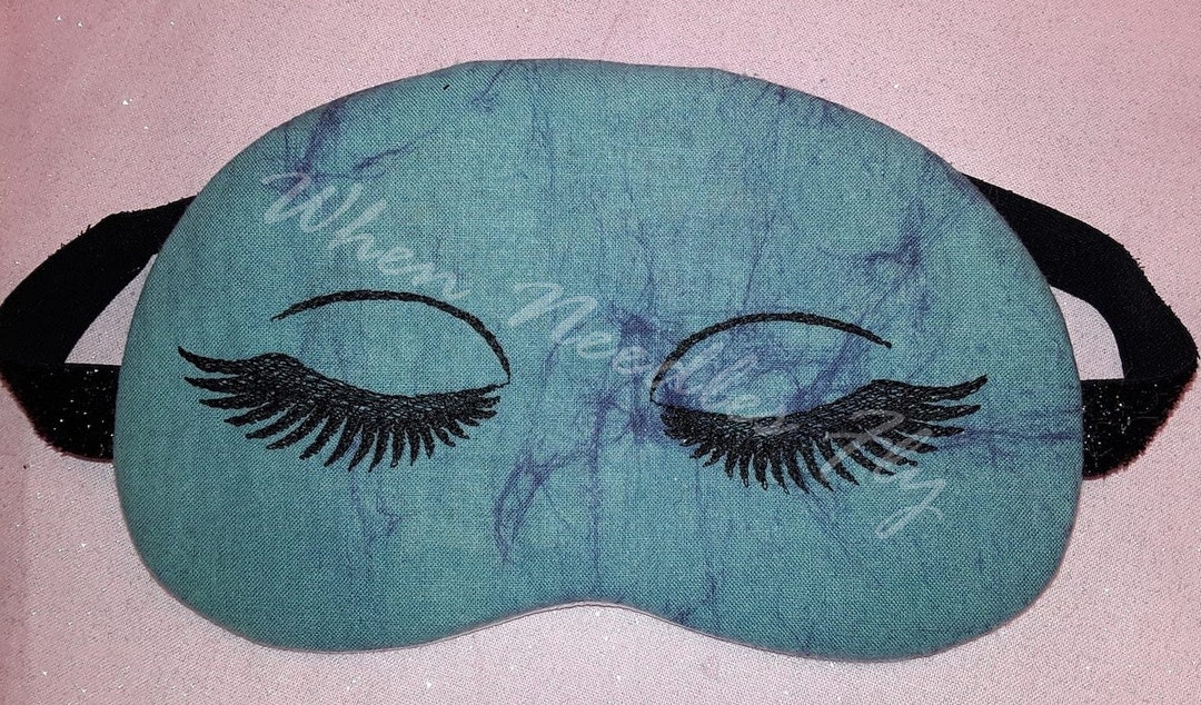 Eye Lashes Sleep Mask Template for Machine Embroidery Design - Etsy
