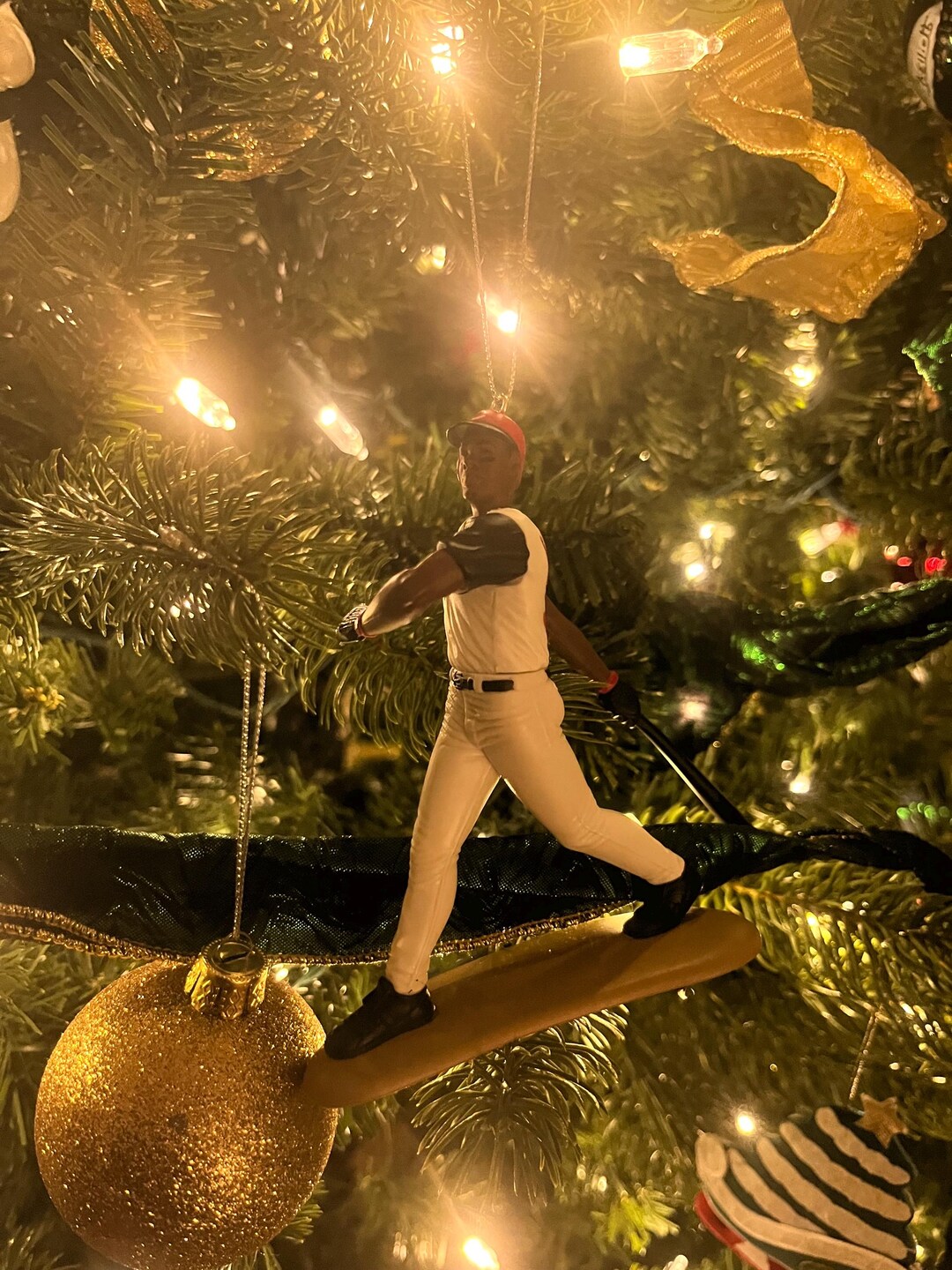 Ken Griffey, Jr. Cincinnati Reds Miniature 5 Inch Custom Made Ornament ...