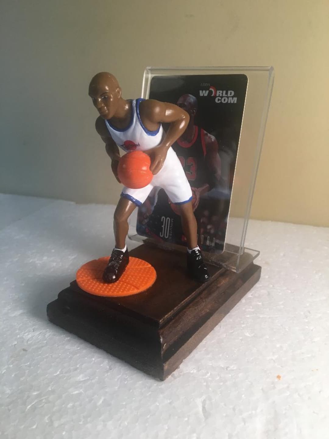 Michael Jordan Space Jam Custom Made Royal Oak Wood Figure Plaque - Etsy
