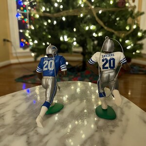Barry Sanders Home and Away Miniature 5 Inch Custom Made Christmas ...