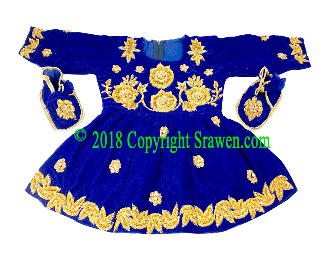 Nepali Baby Pasni Dress: Royal Blue Rice Feeding Outfit - Etsy