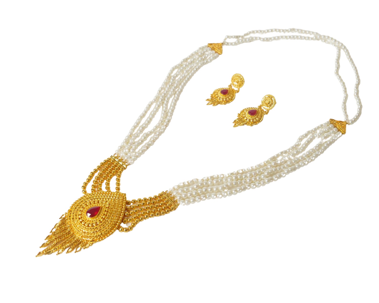 Moti Chandra Haar /nepali Jewelry/gold Plated Ranihaar - Etsy