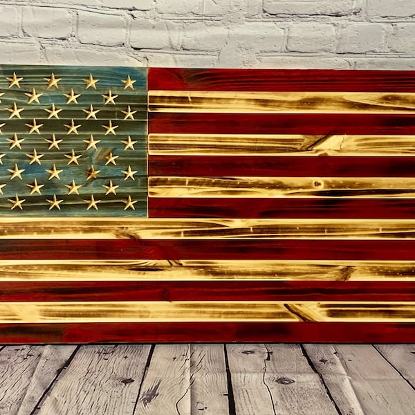 Rustic Flag - Etsy