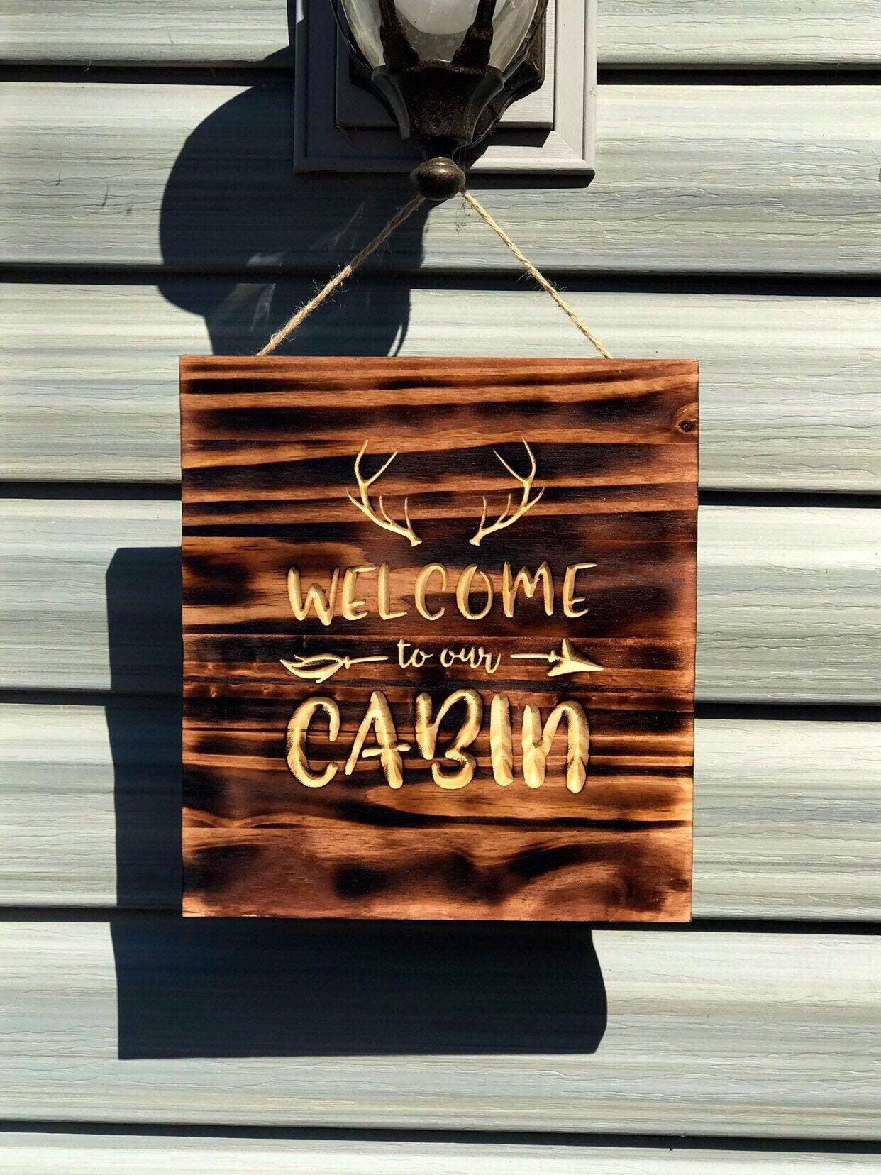 Welcome to Our Cabin-rustic Decor Sign Cabin Sign - Etsy
