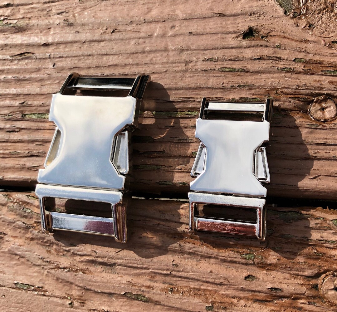 3/4 or 1 Inch Silver Metal Buckle Upgrade *MUST PURCHASE COLLAR* - Etsy