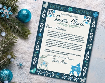 Letter From Santa Christmas Magic Printable Editable Letter From Santa ...