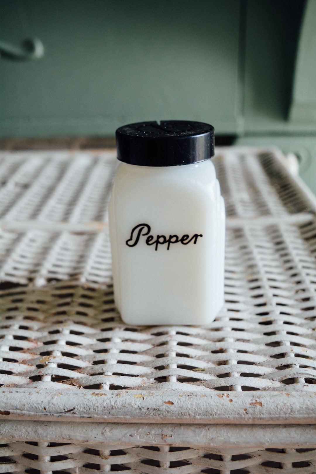 Vintage Mckee Milk Glass Shaker, Roman Arches, Mckee Pepper Shaker ...