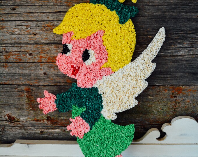 Vintage Angel Popcorn Plastic Christmas Decor, Vintage Angel, Vintage ...