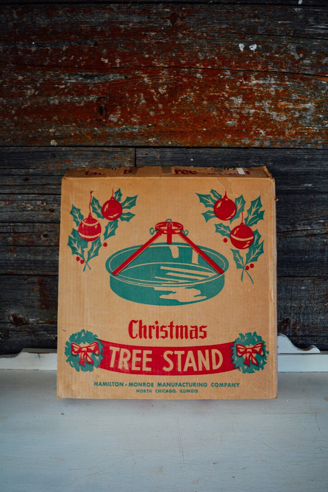 Vintage Christmas Tree Stand, Vintage Hamilton Monroe MFG Tree Stand ...