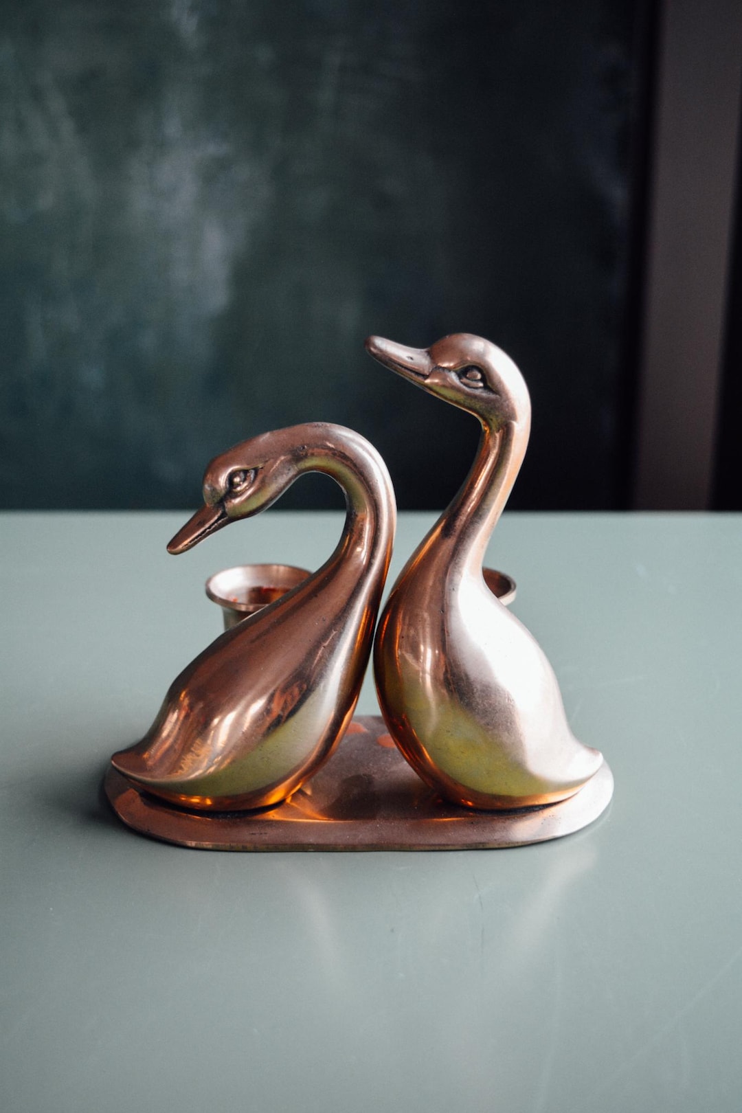 Vintage Brass Swan Candlestick, Vintage Swans, Brass Swans Candlesticks ...
