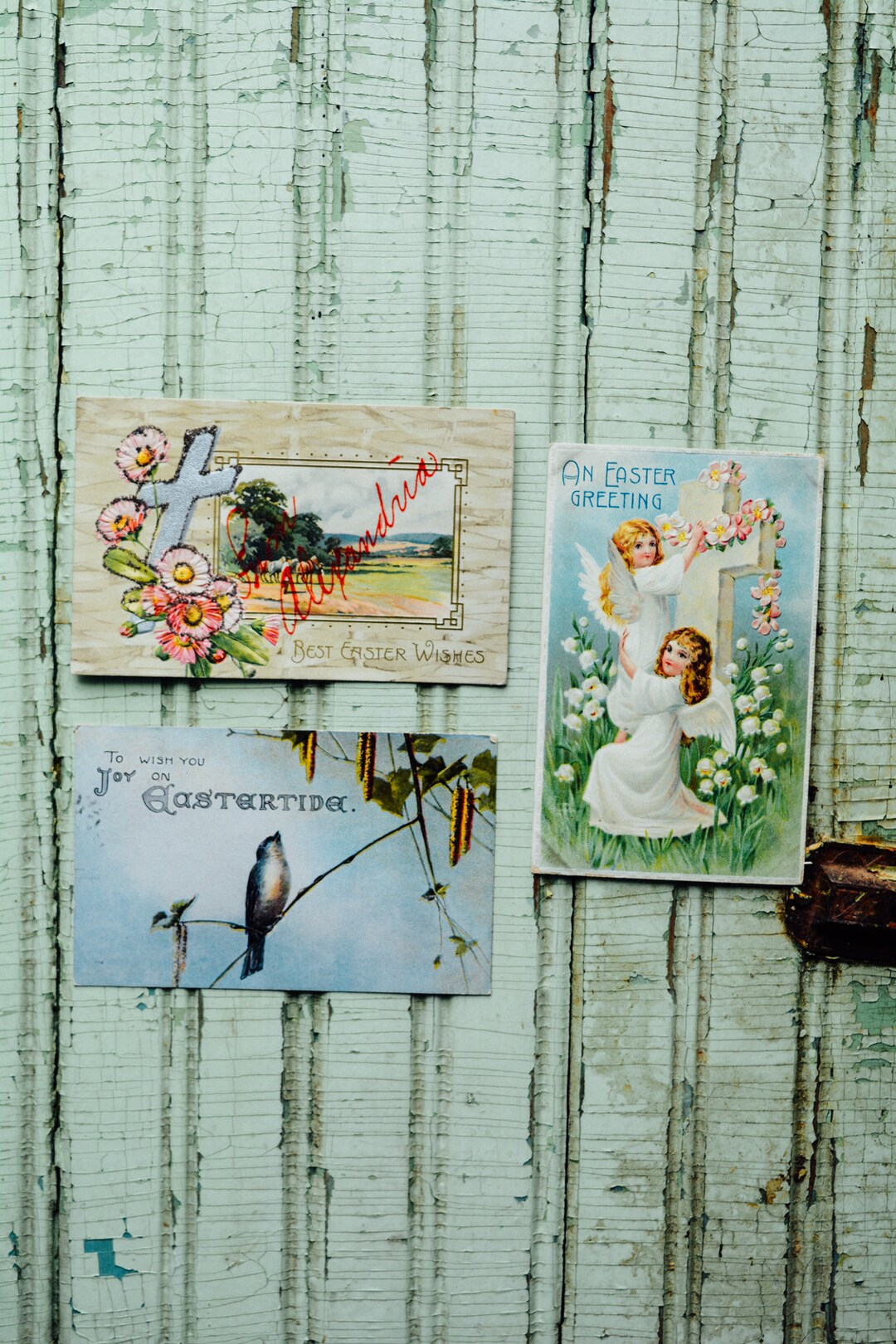 Set of 3 Vintage Postcards, Vintage Easter Postcards, Set of 3, Vintage ...