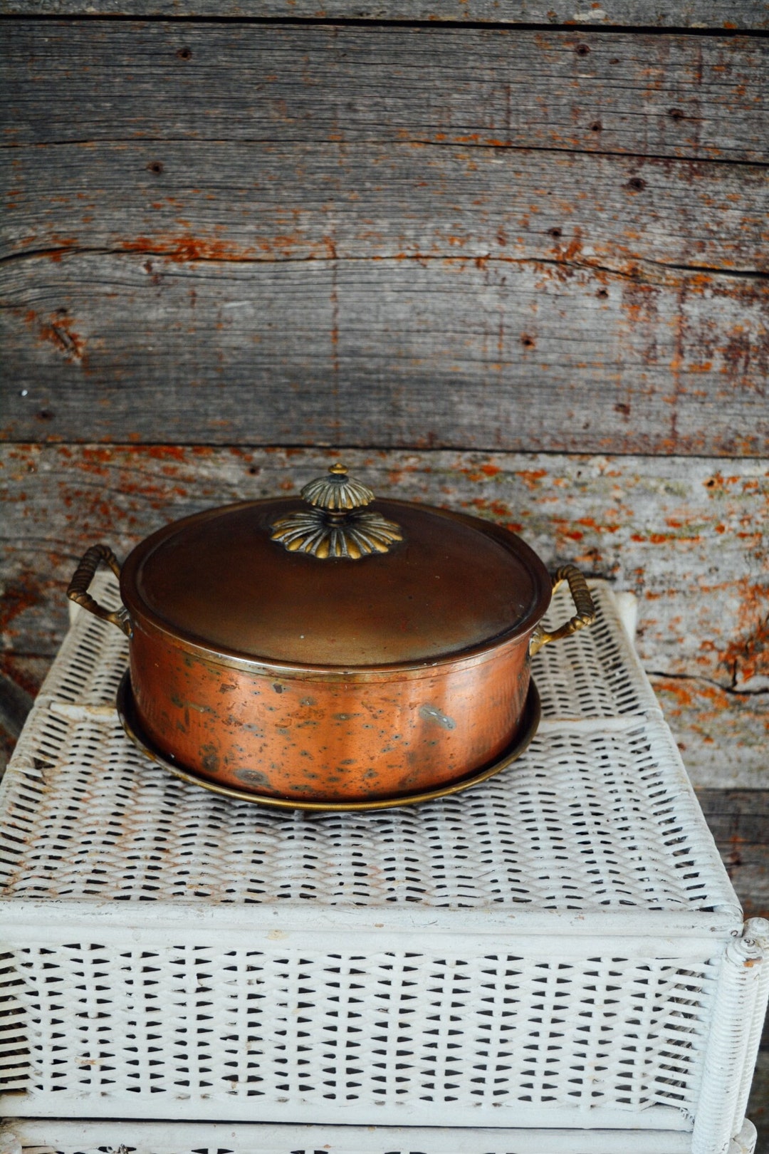 Antique Copper Pan With Lid, Antique Copper Pan, Copper Vintage ...