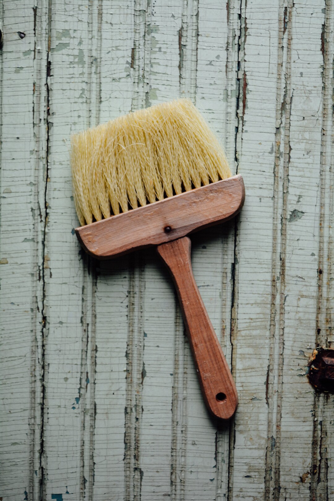 Vintage Wallpaper Brush, Wood Handle, Primitive Farmhouse Decor - Etsy