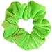 Neon Velvet Scrunchie Lime Green, Handmade Hair Scrunchie, Neon Hair ...