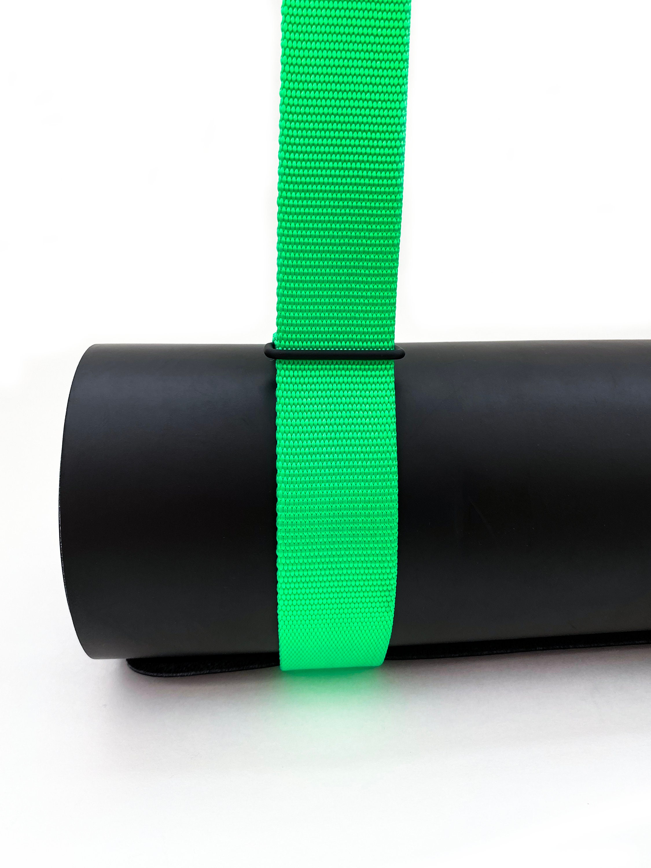 2-in-1 Neon Hot Green Yoga Mat Carrying Stretching Strap | Etsy