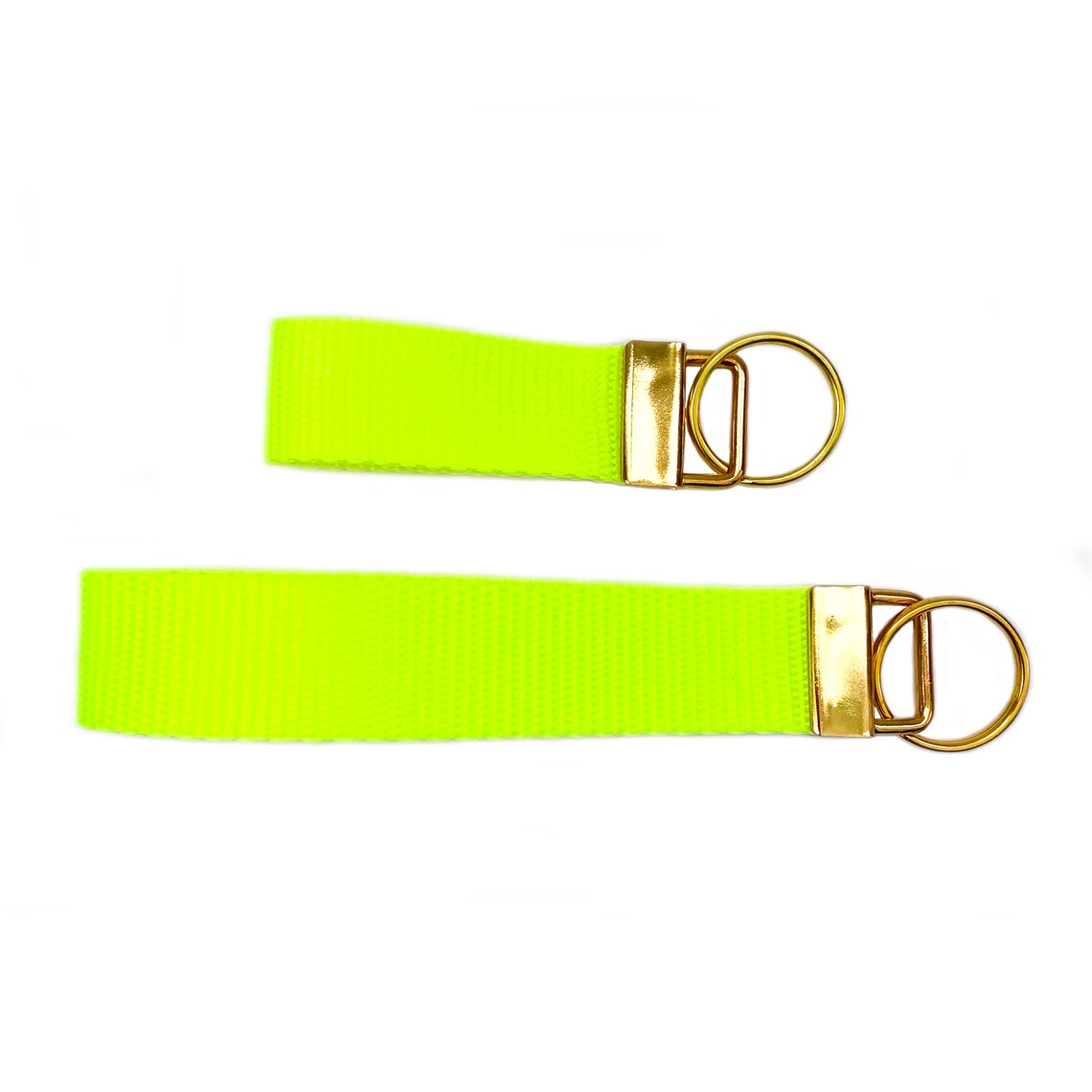 Neon Fluorescent Yellow Key Fob Wristlet 3 or - Etsy