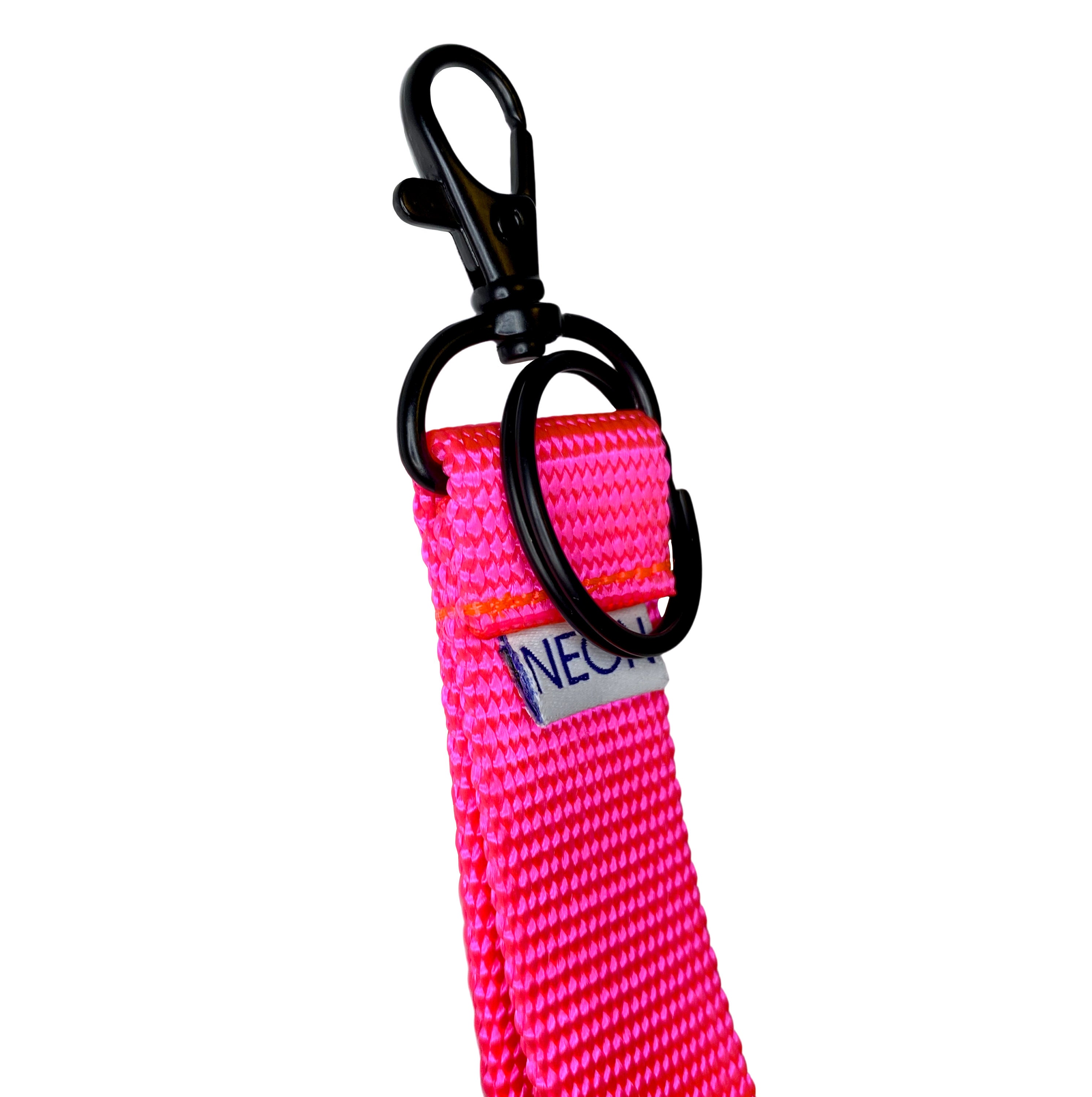 Neon Hot Pink Mini Keychain Wristlet Small Key Fob Swivel | Etsy