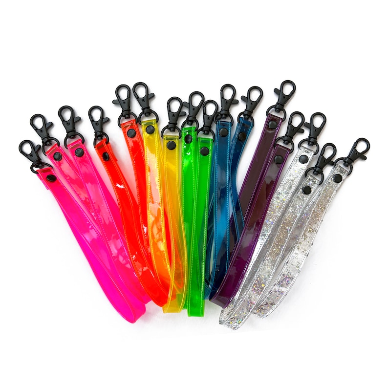 Transparent Vinyl Wrist Straps 7 Colors to Choose From - Etsy