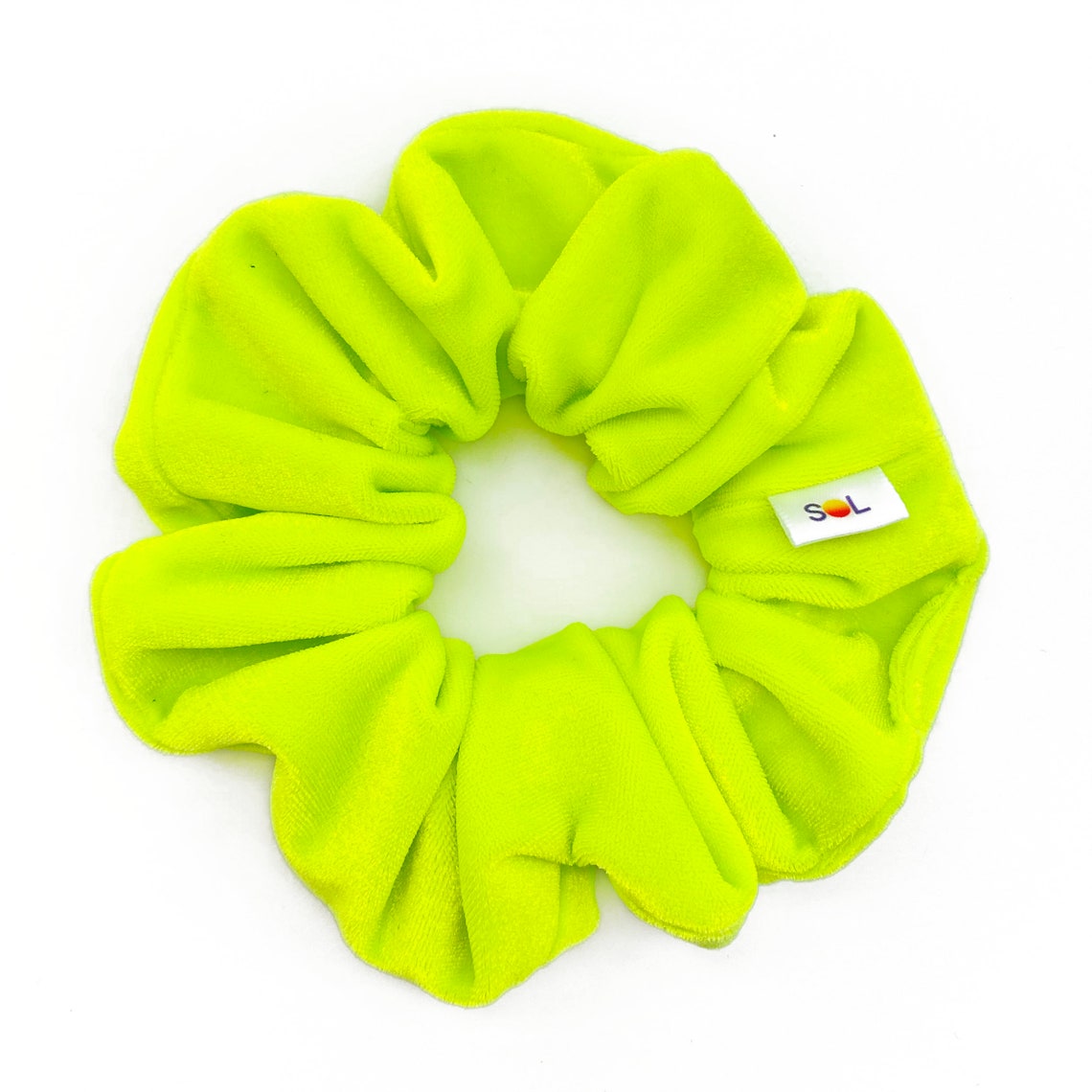 Neon Rainbow Scrunchie Set, Velvet Hair Scrunchies - Set of 6 ...