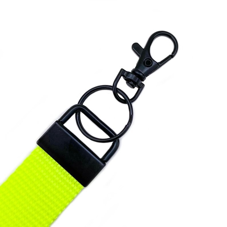 Neon Fluorescent Yellow Key Fob Wristlet 3 or - Etsy