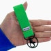 Mini Keychain Neon Fluorescent Yellow, Key Fob Wristlet, Swivel Lobster ...