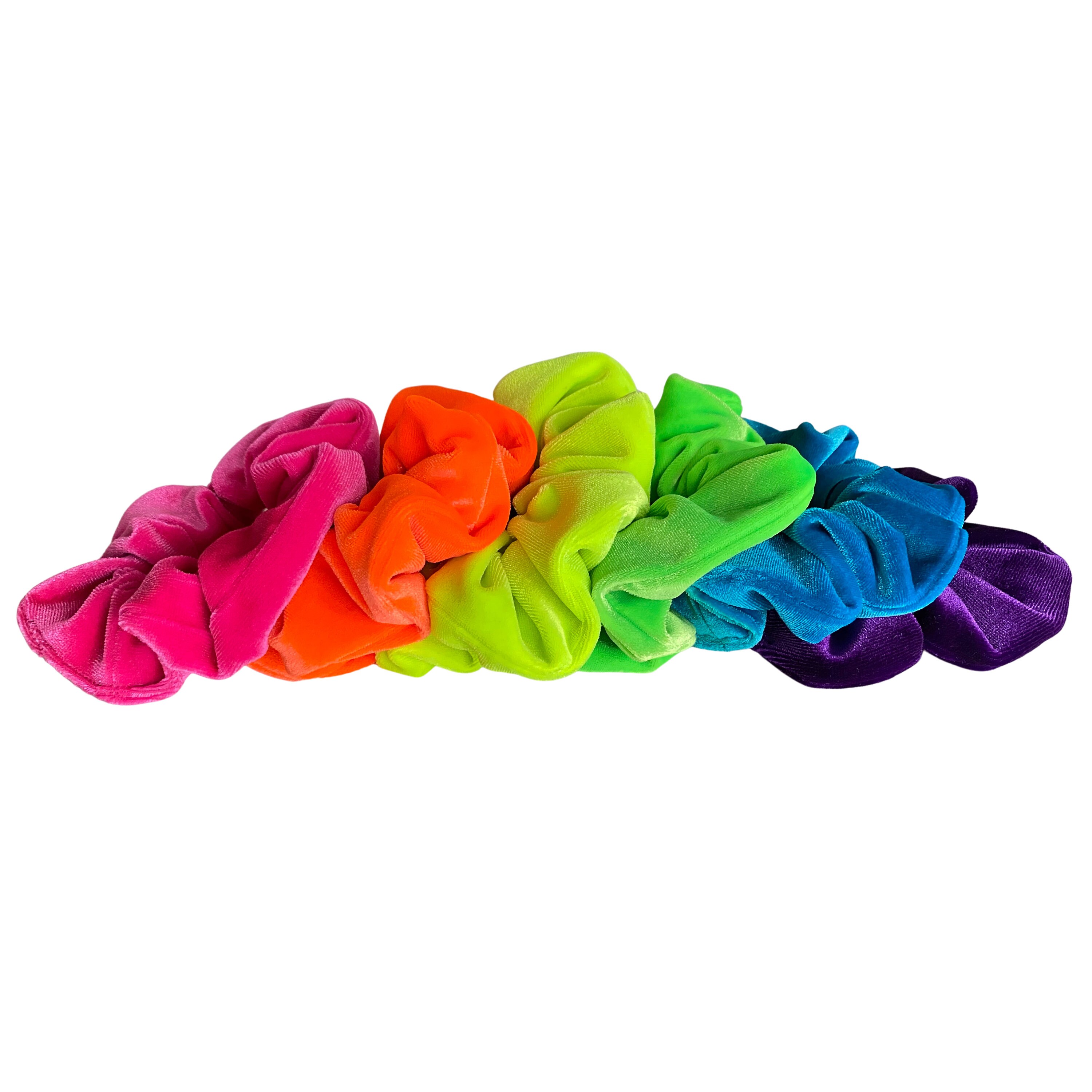 Neon Velvet Scrunchie Hot Pink Handmade Neon Hair Scrunchie - Etsy UK