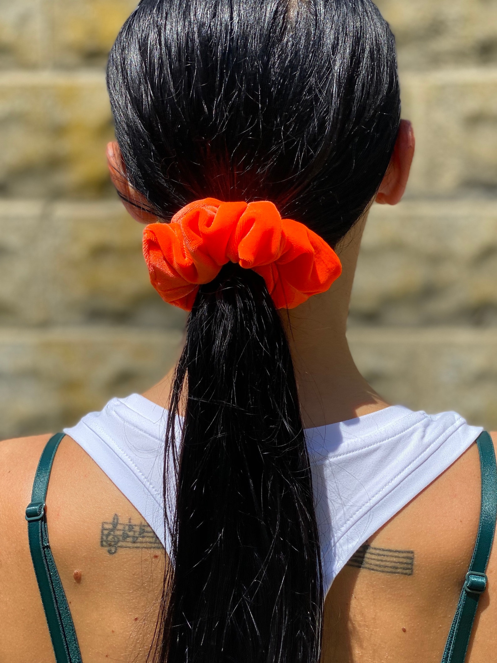 Neon Velvet Scrunchie Hot Pink Handmade Neon Hair Scrunchie - Etsy