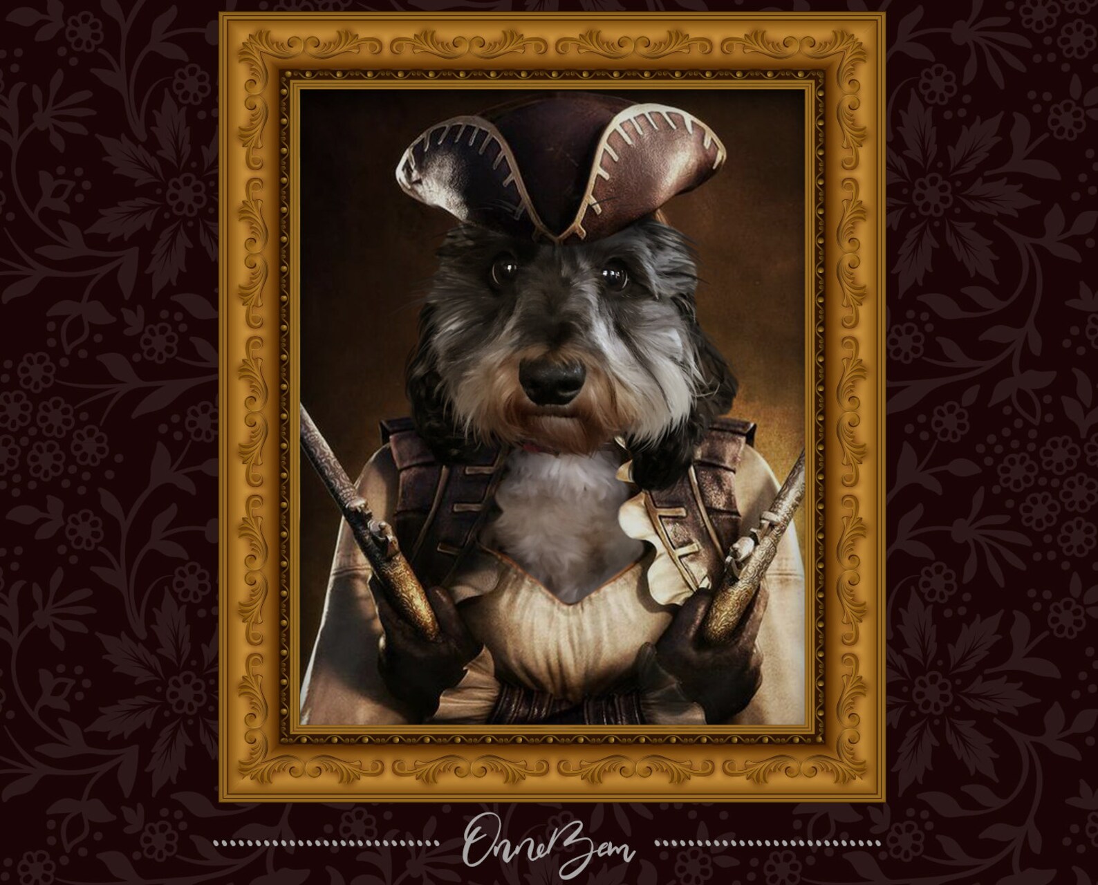 Custom Pirate Pet Portrait | Classic Pet Portrait | Custom Pirate ...