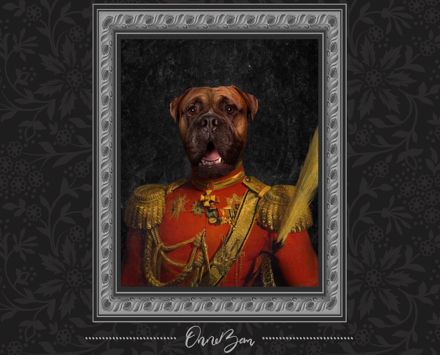 Renaissance Military Pet Portrait Custom Animal Portrait | Etsy