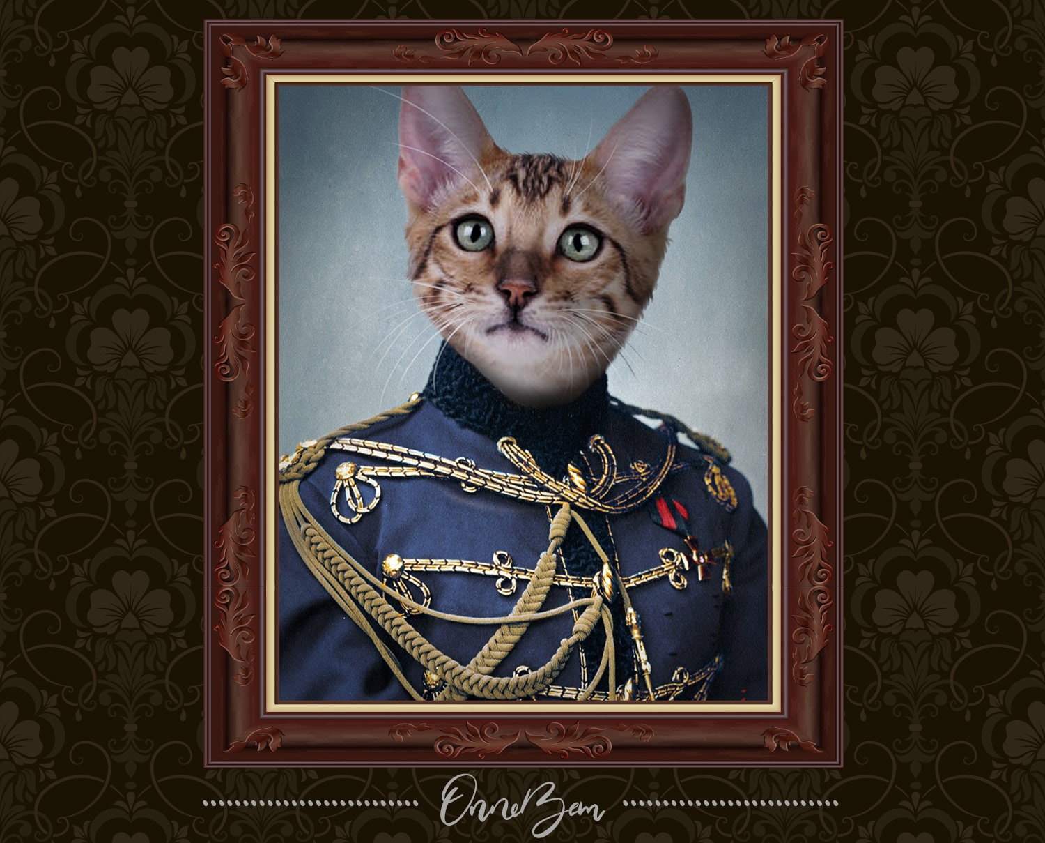 Custom Military Pet Portrait . Custom Renaissance Pet Portrait . Custom ...