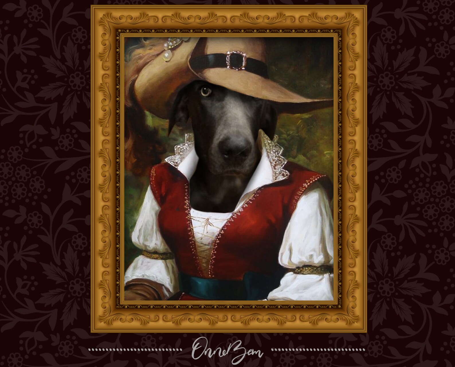 Custom Pirate Pet Portrait Classic Pet Portrait Custom | Etsy