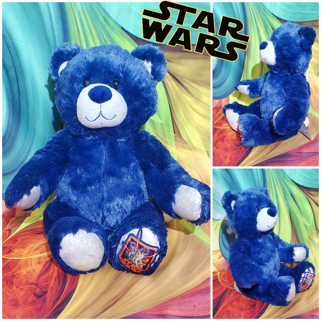 Build-a-bear Blue Star Wars Teddy LIMITED EDITION Stuffed BAB Plush 16 ...