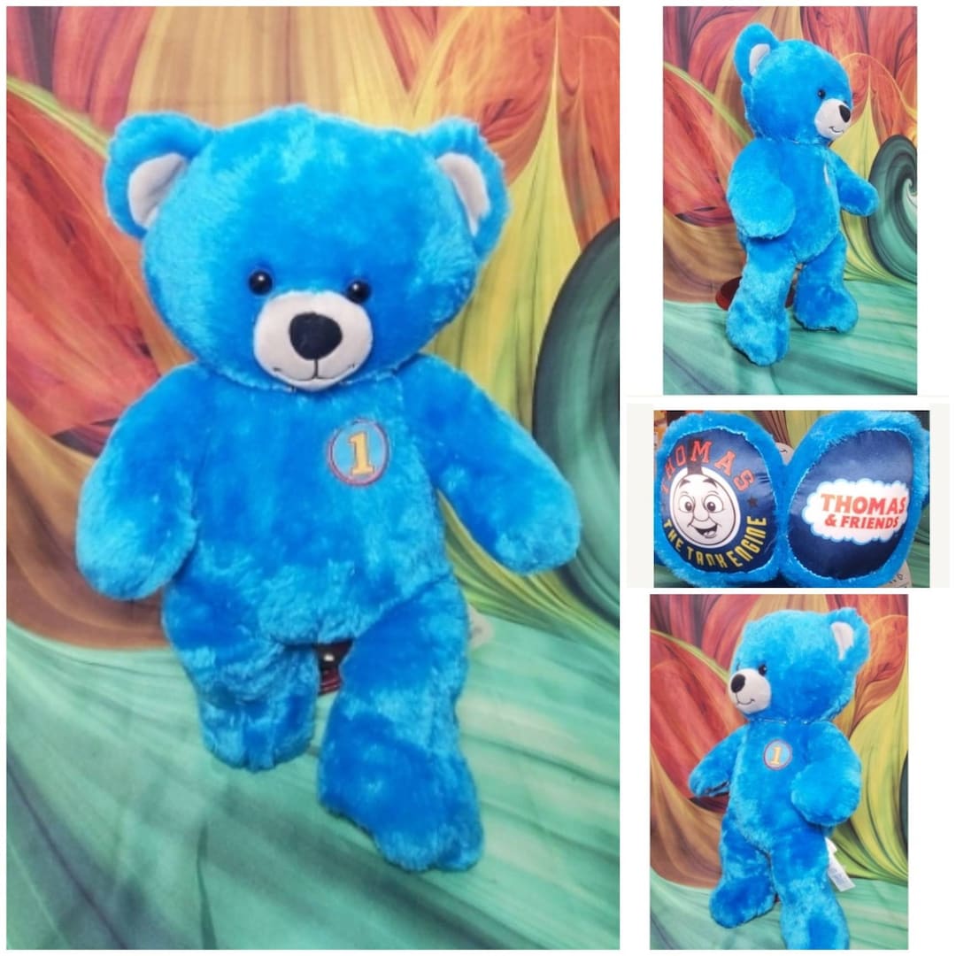 16" Build-a-bear Thomas the Train & Friends Blue Plush Teddy BAB. B67 ...