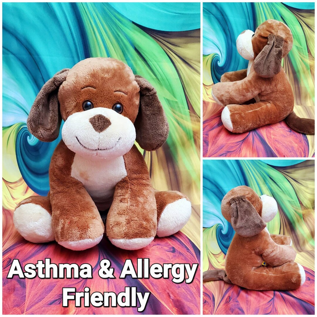 Build A Bear Velvet Hugs Puppy Dog Plush Brown Allergy Asthma Friendly ...