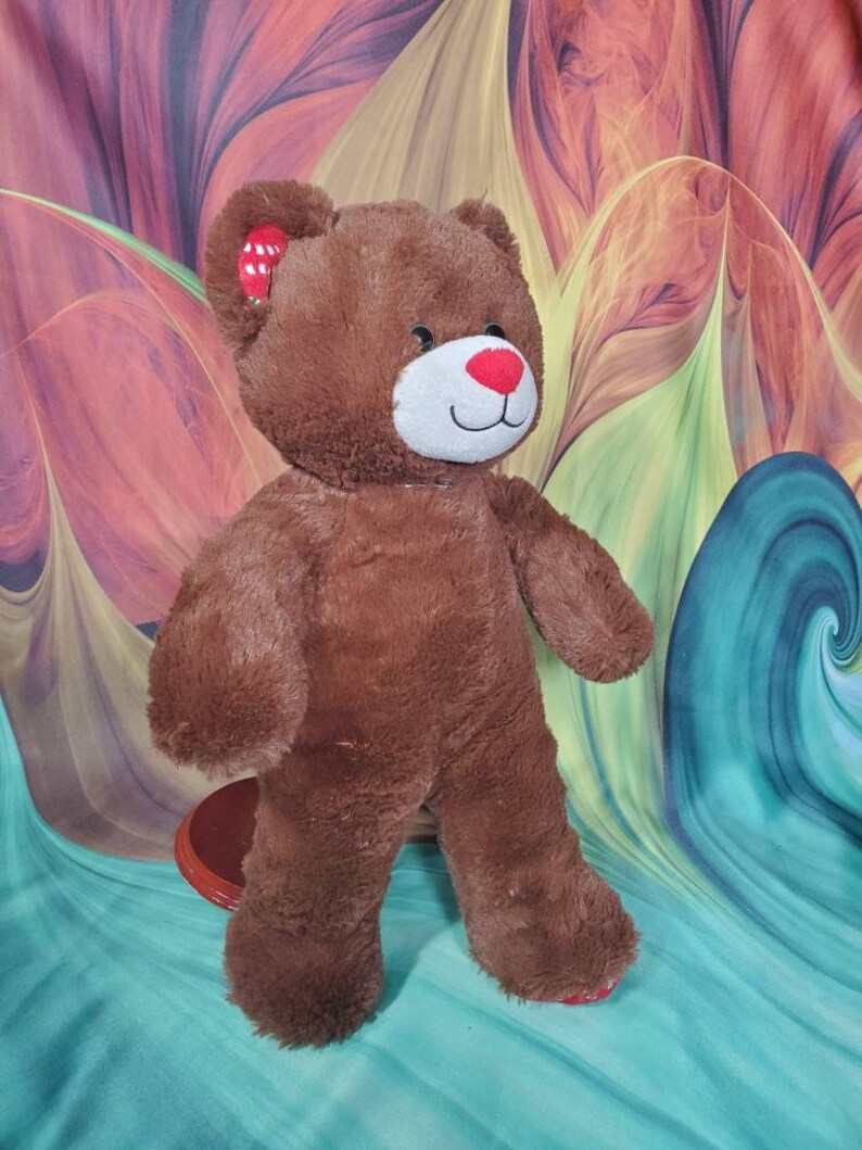 Build A Bear Peppermint Kisses Candy Cane Christmas Brown 16” Plush BAB ...