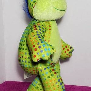 Build a Bear Rocker Frog Green Spotted Blue Mohawk Polka Dots - Etsy