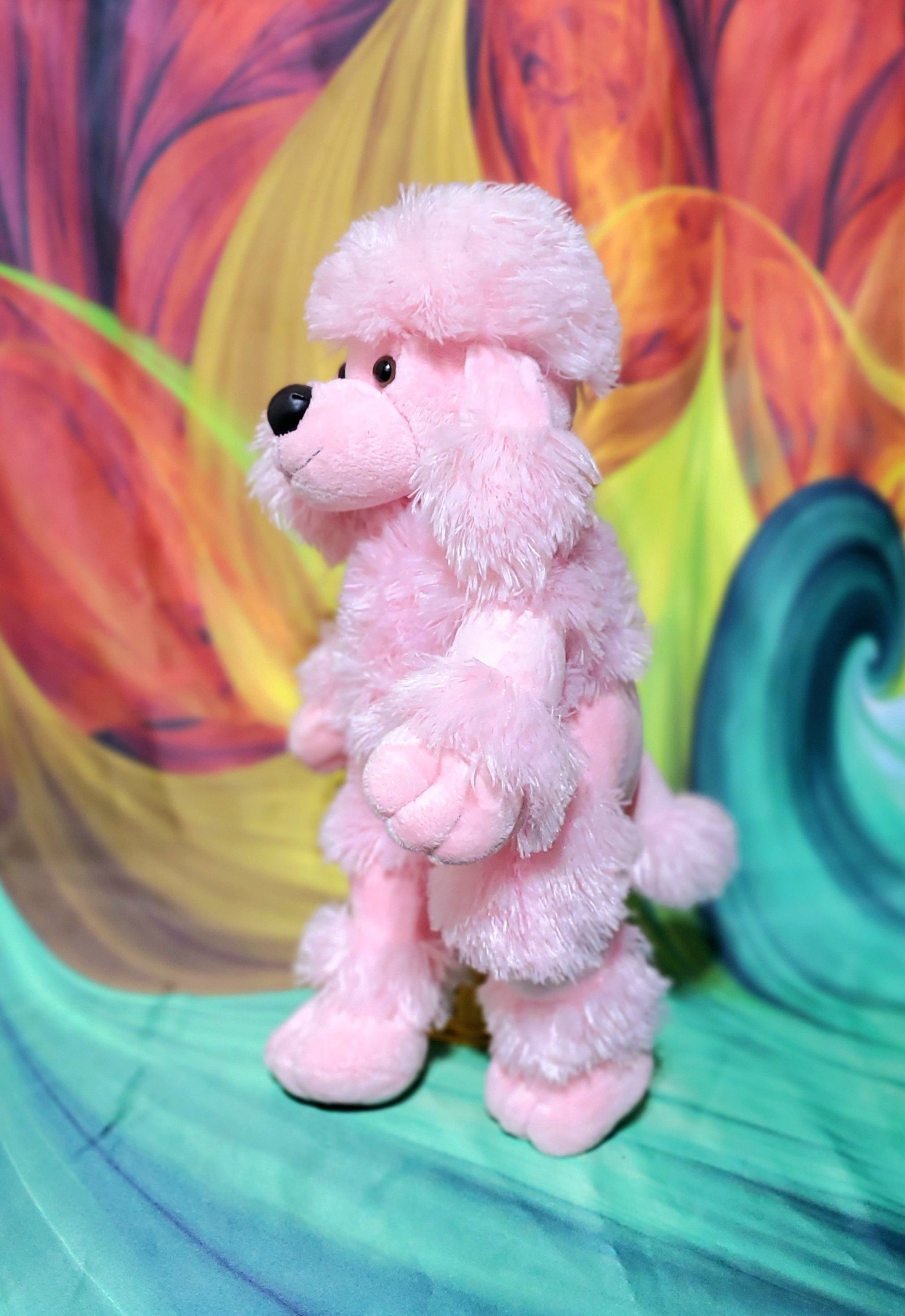 18" Build A Bear Pink Poodle Puppy Dog Plush Toy BABW Stuffed Animal ...