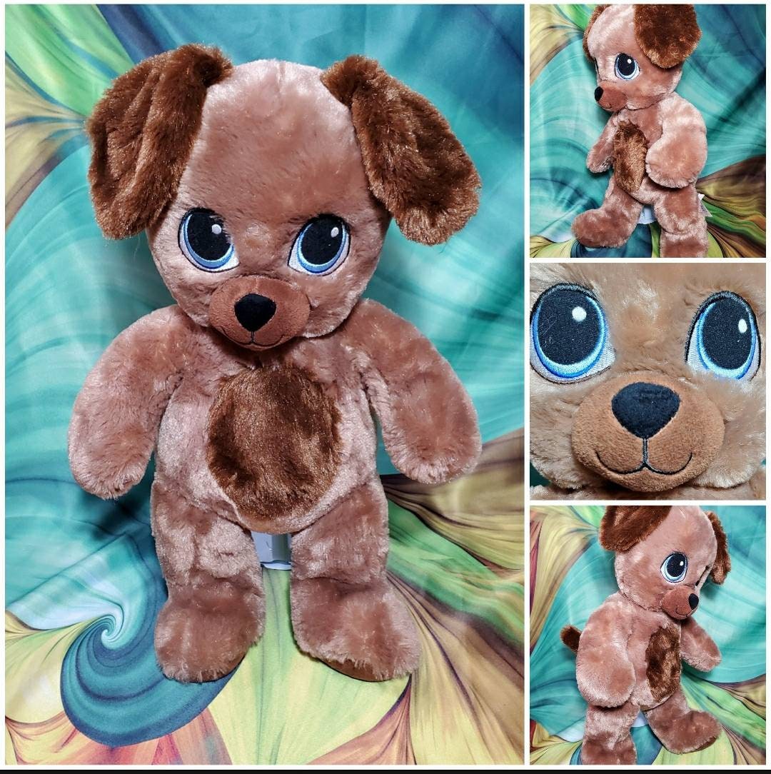Build A Bear Puppy Sweet Hugs Dog Big Blue Eyed Pouting Plush Stuffed ...
