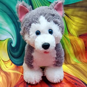12" Build a Bear Husky Puppy Promise Retired 2015 Gray White BAB Dog - Etsy