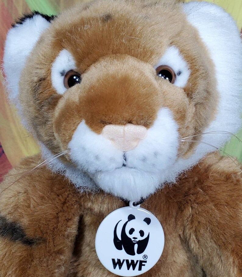 VINTAGE Build a Bear WWF Bengal Tiger Wildlife Fund Stuffed Plush 12 ...