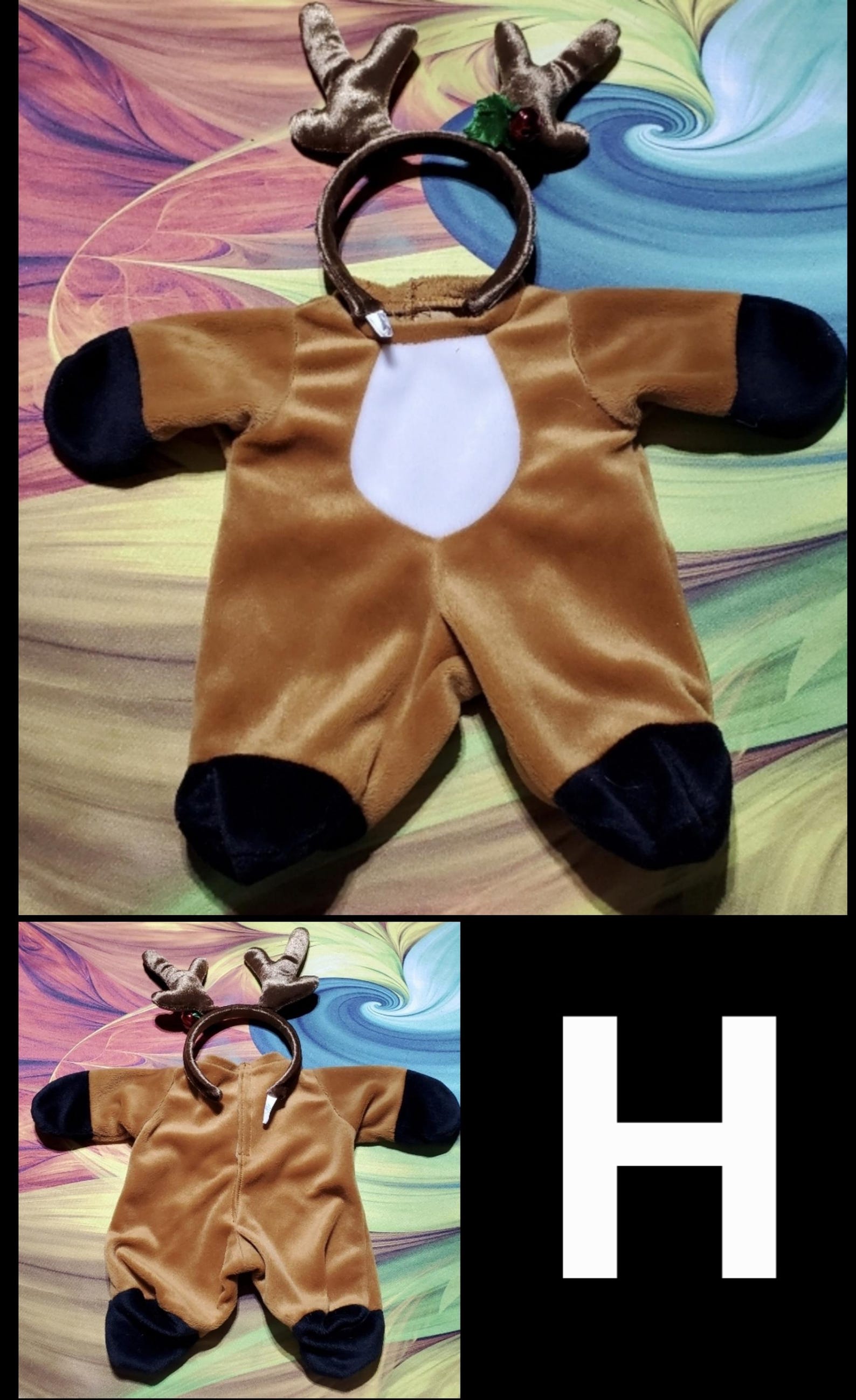 Build-a-bear Shrek DONKEY Costume Outfit Jumper W/ Hat Teddy Clothes ...