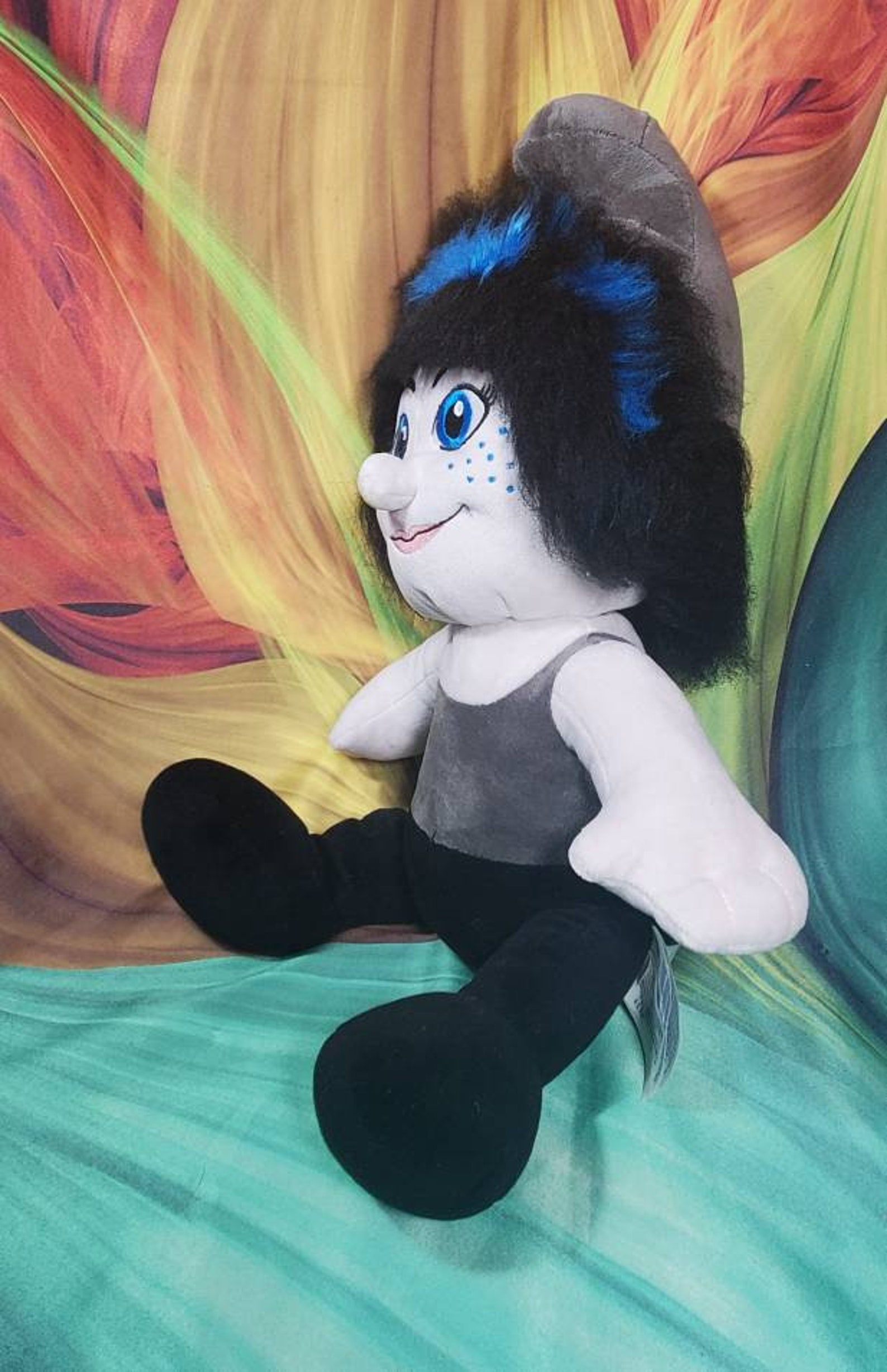 Build A Bear Smurfs 2 Naughty Vexy Smurf Plush Black & Blue - Etsy