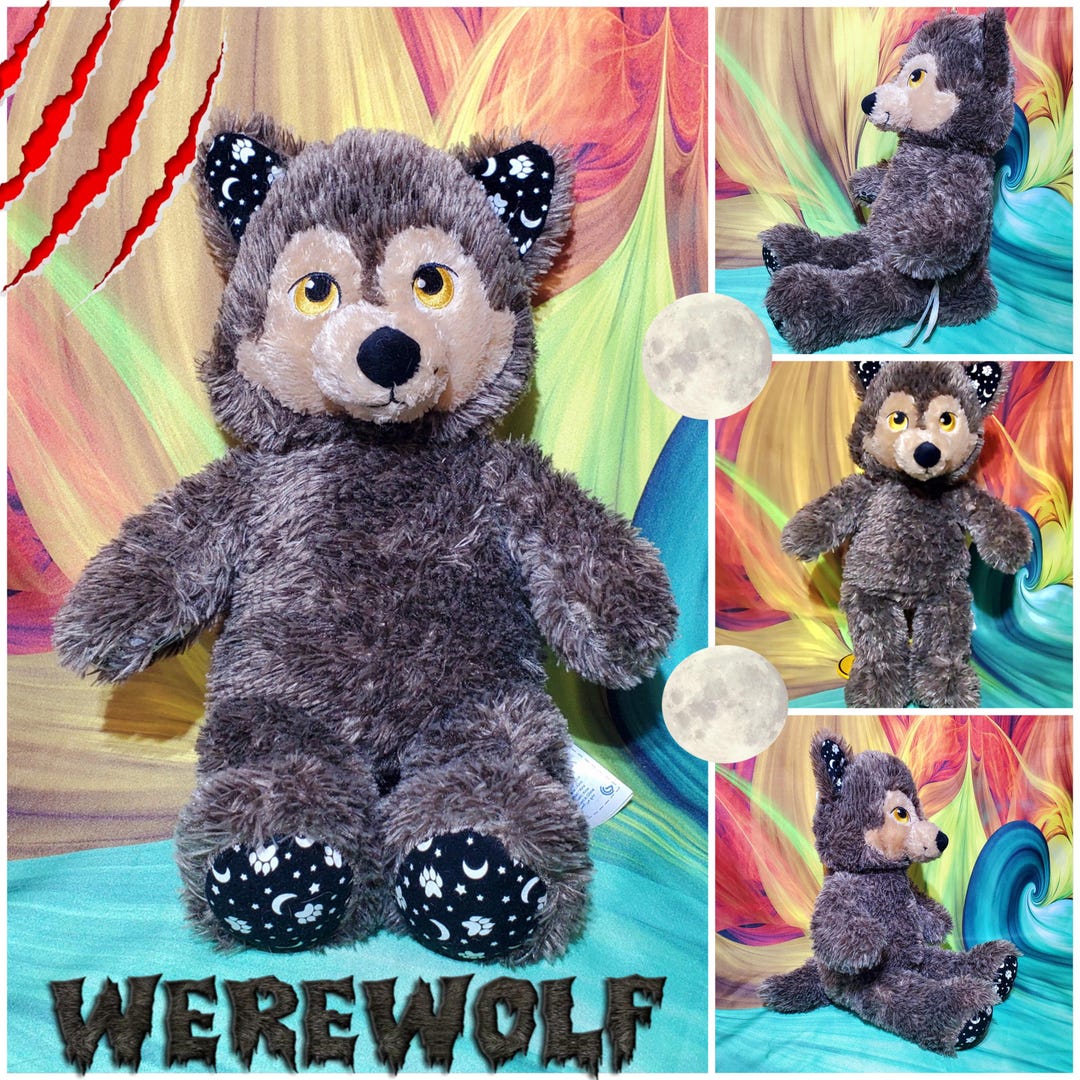 Build A Bear Werewolf Wolf Moons A Glow Howl O Ween Brown Halloween ...