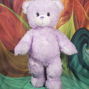 16" Build a Bear Icarly Sparkly Purple Plush BABW Stuffed Disney Teddy ...