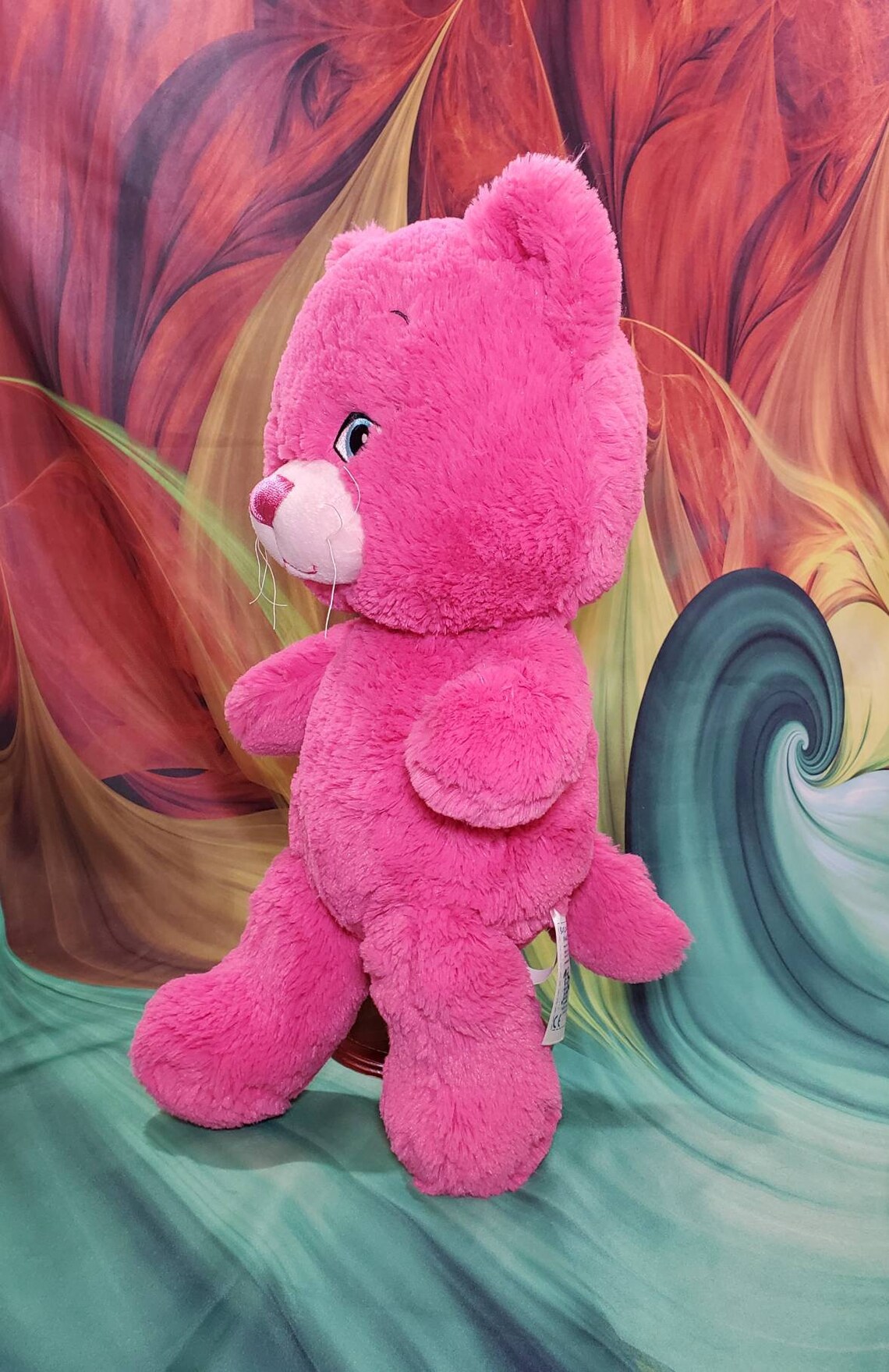 19 Build a Bear Big Head Cat Razzy Berry Neon Pink Plush - Etsy