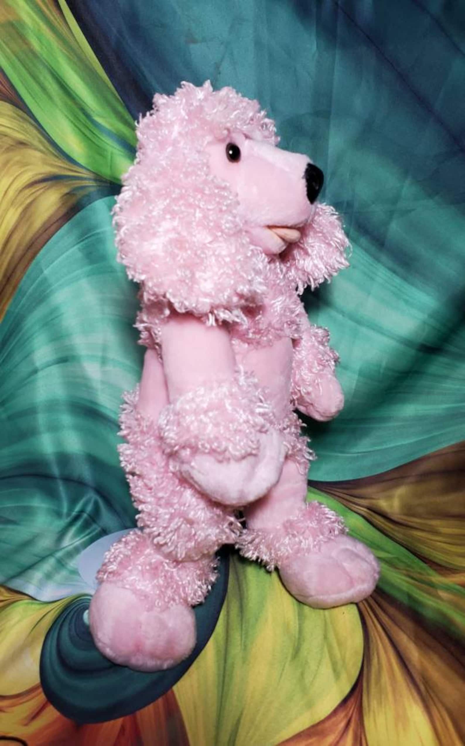 18" Build A Bear Pink Poodle Puppy Dog Plush Toy BABW Stuffed Animal ...
